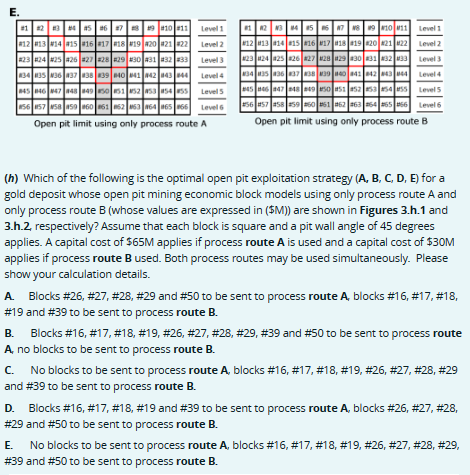 (e) Which of the following answers (A, B, C, D, E) is | Chegg.com