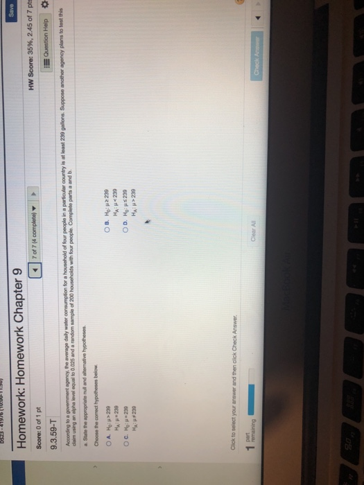 Solved Homework Homework Chapter 9 Score 0 Of 1 P 9 3 59 T