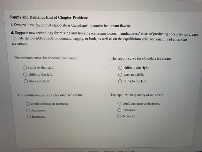 Solved Supply and Demand: End of Chapter Problems 1. Surveys | Chegg.com