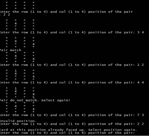 Write a program to play the memory game. Use a | Chegg.com