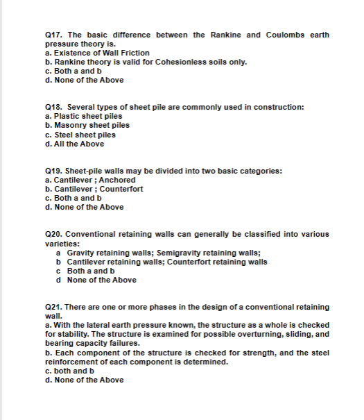 Solved Q17. The basic difference between the Rankine and | Chegg.com