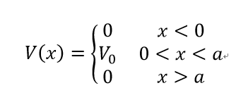 Solved E=V0 V0>0 find Schrödinger’s equation at | Chegg.com