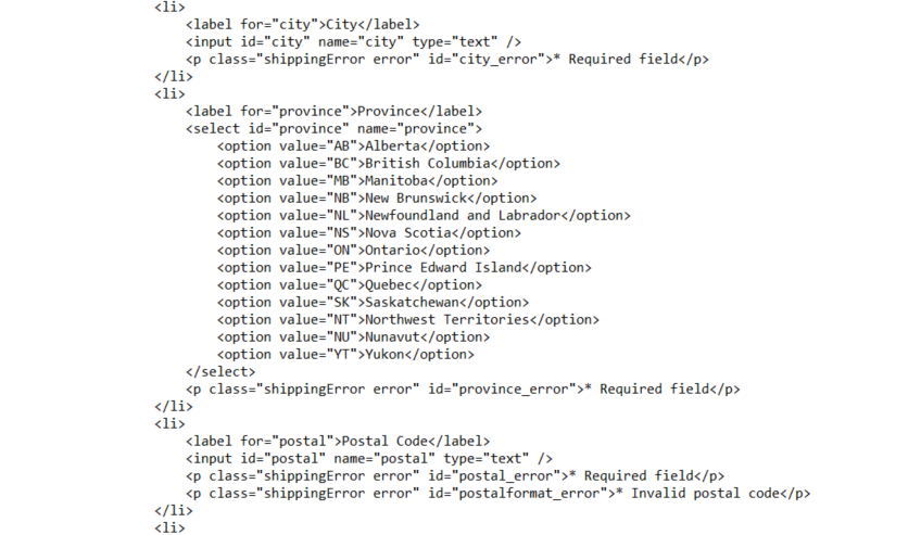 Project 3 Form Validation Eportfolio Candidate 