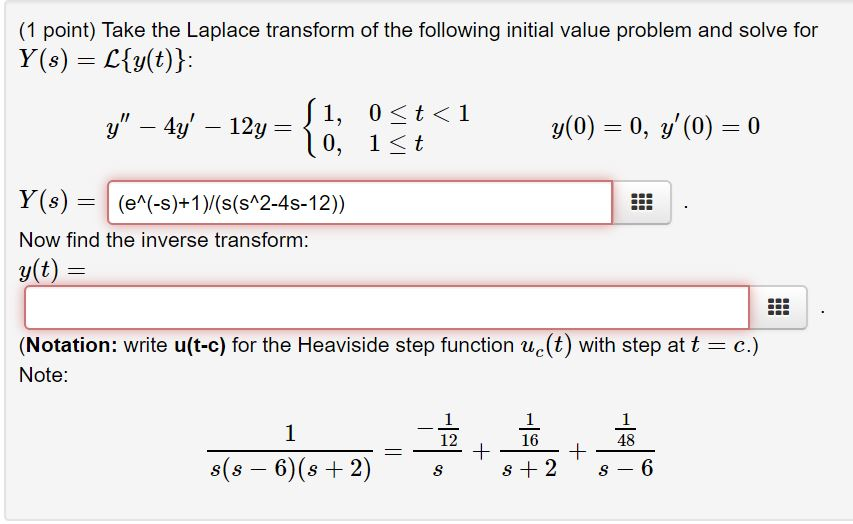 Solved Take the Laplace transform of the following initial | Chegg.com