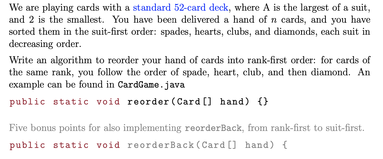 Solved * * You have been deliver a hand of cards, and you | Chegg.com