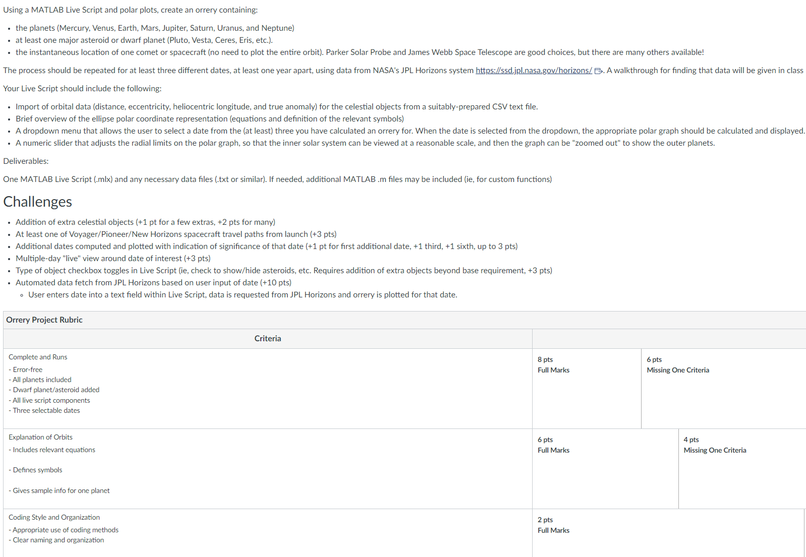 Solved Using Matlab Livescript pls follow the rubric and do | Chegg.com