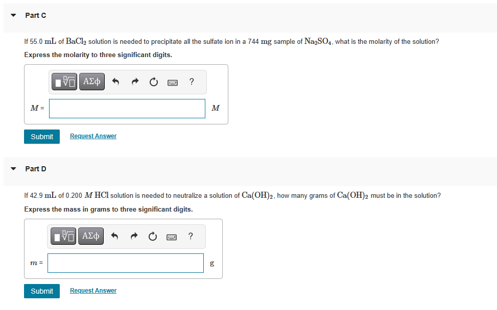 Solved How many milliliters of 0.125MHCl are needed to | Chegg.com
