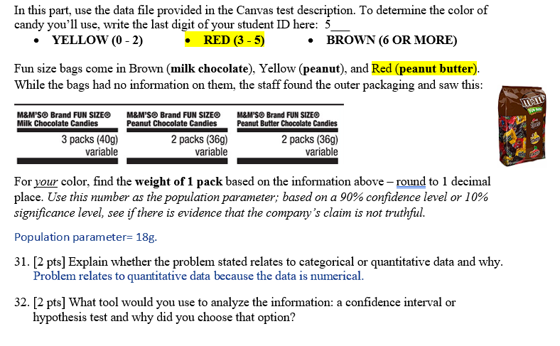 Solved In this part, use the data file provided in the | Chegg.com