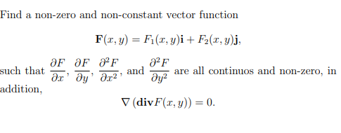 Solved Find a non-zero and non-constant vector function | Chegg.com