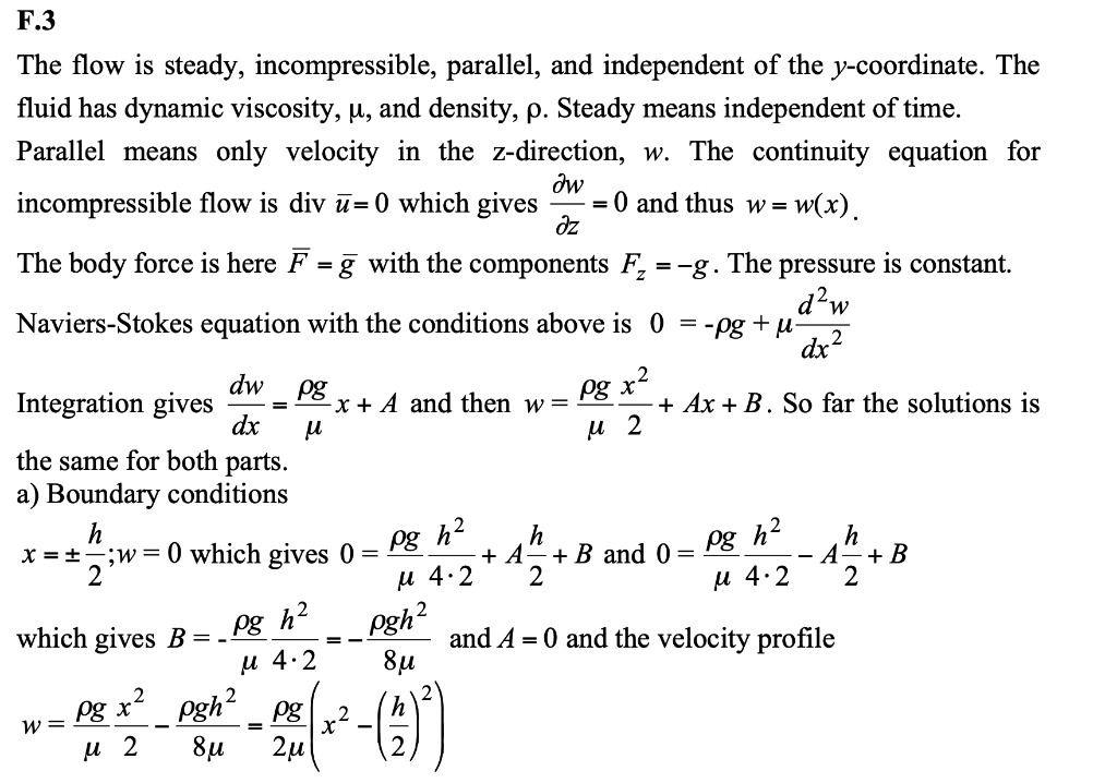 Solved Ľ L F.3 a) Consider steady, incompressible, parallel | Chegg.com