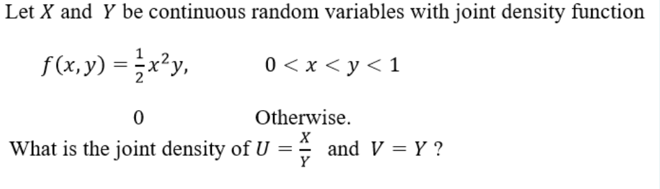Solved Let X and Y be continuous random variables with joint | Chegg.com