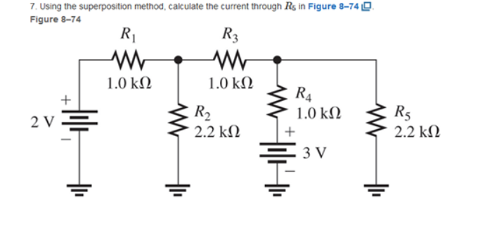 Solved 7 Using The Superposition Method Calculate The
