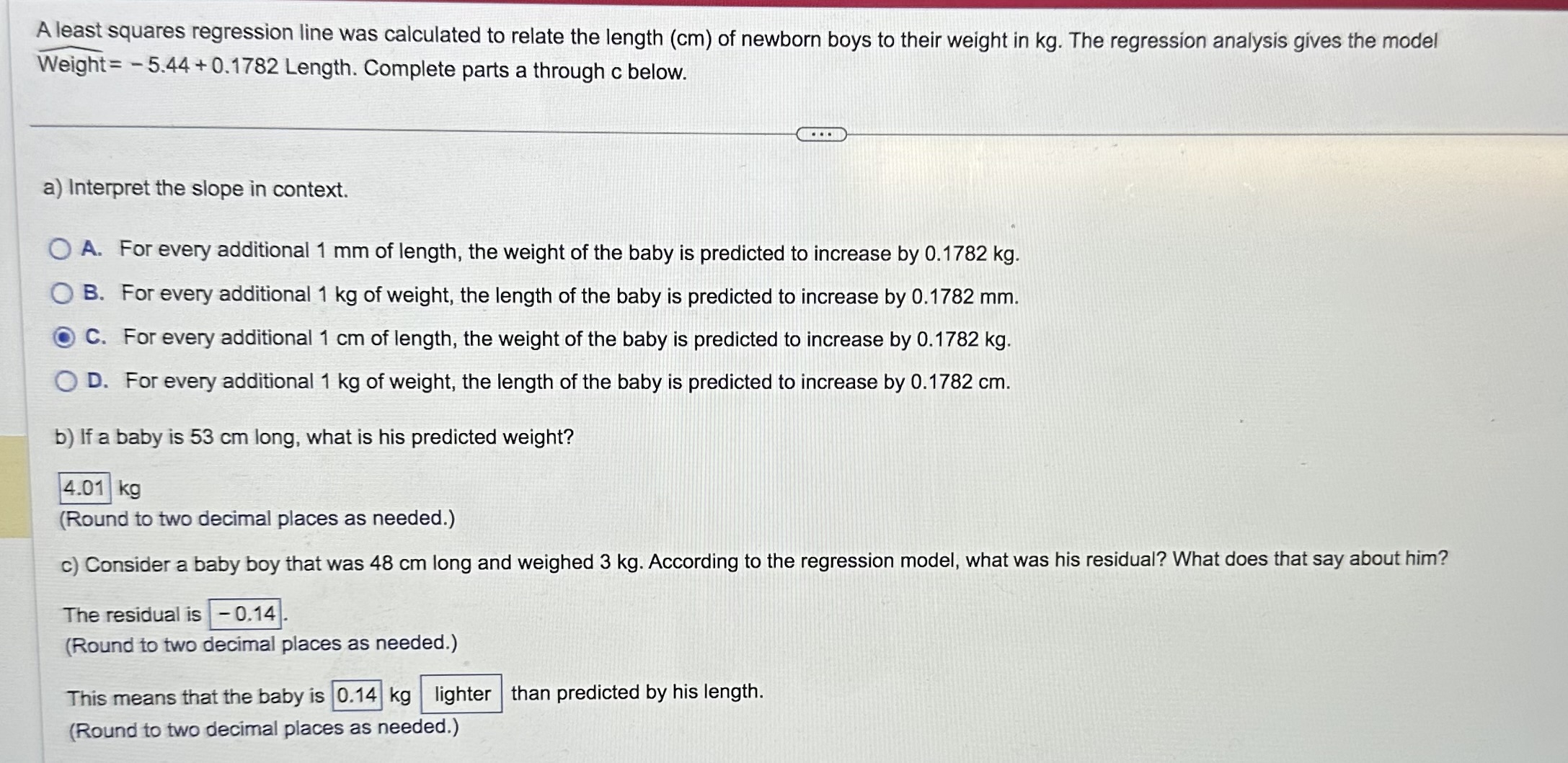 Solved Can someone double check my answers and/or give me | Chegg.com