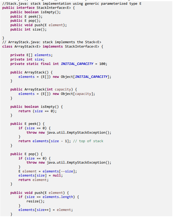 Solved \}public int size() ; return size; private void | Chegg.com