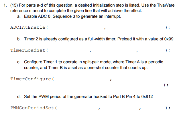 Solved 1. (15) For parts a-d of this question, a desired | Chegg.com