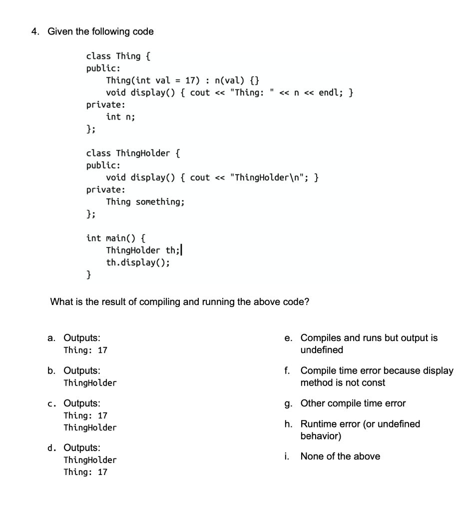 Solved 3. Given: void foo(int& x) { int* const p = & X = | Chegg.com