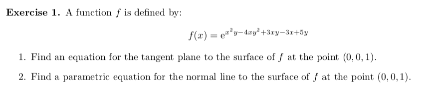 Solved Exercise 1. A function f is defined by: f(x) = | Chegg.com