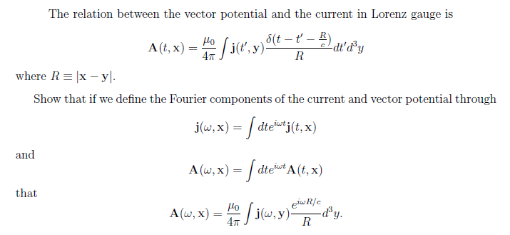 Solved The relation between the vector potential and the | Chegg.com