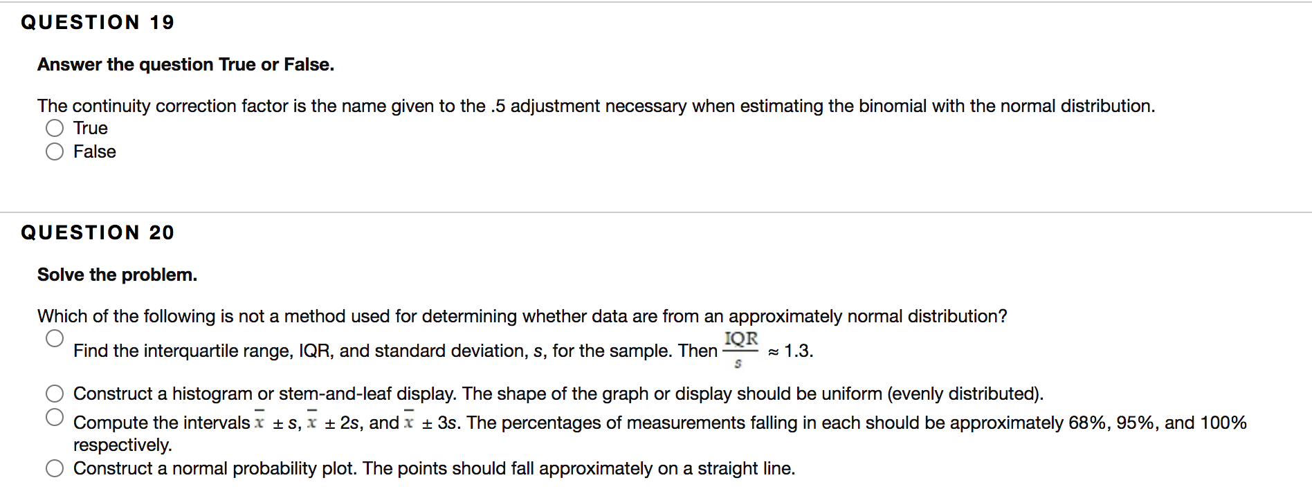 Solved QUESTION 19 Answer the question True or False. The | Chegg.com