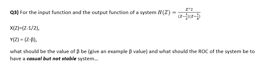 Q3) For the input function and the output function of | Chegg.com