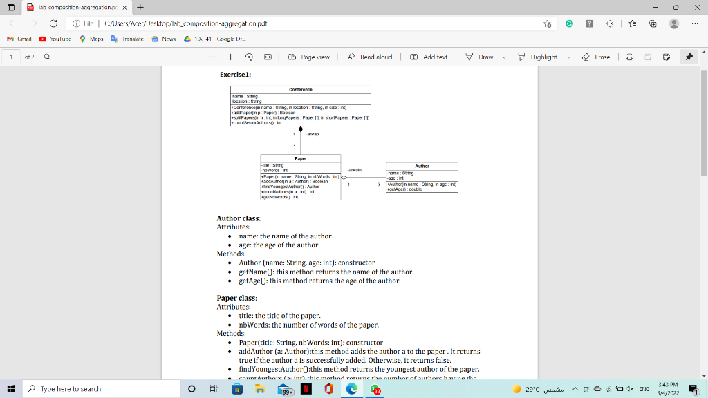 Solved lab_composition-aggregation. x - X ya