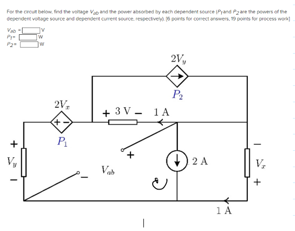 Solved For the circuit below, find the voltage Vab and the | Chegg.com
