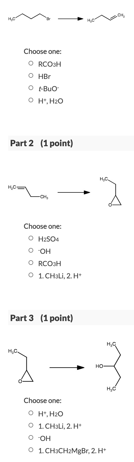 Solved For the synthetic sequences below, choose the correct | Chegg.com