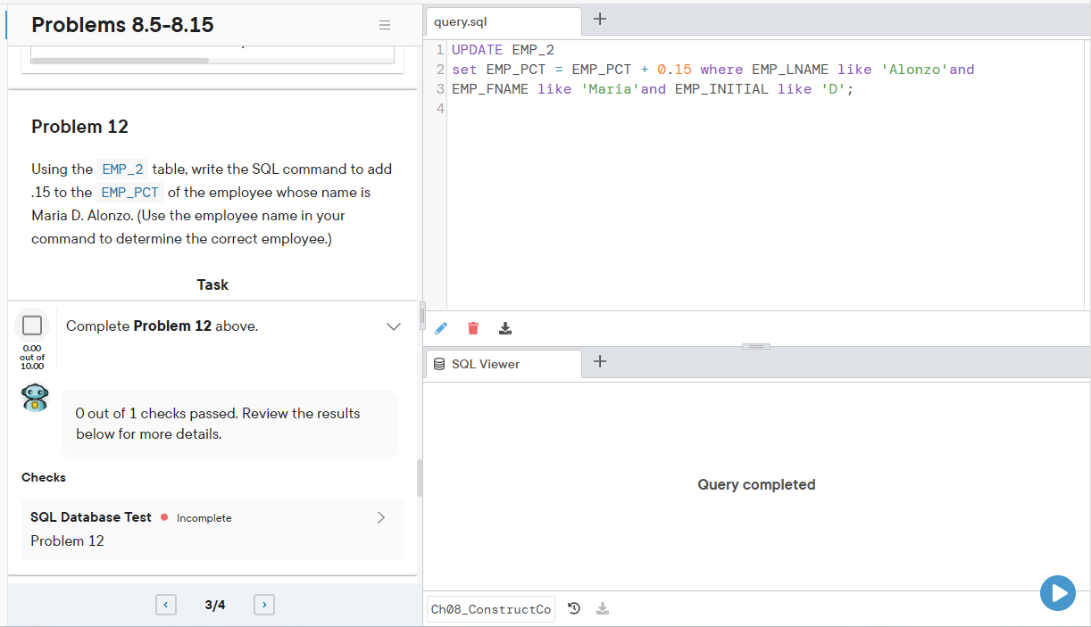 Solved FIGURE P8.1 THE CH08_CONSTRUCTCO DATABASEProblem 2 | Chegg.com
