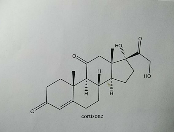 Solved 3. Cortisone is a natural steroid that can be | Chegg.com