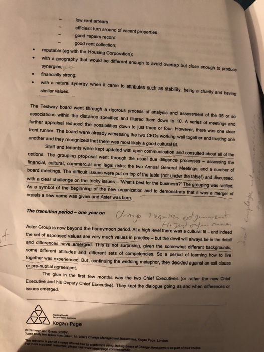 CASE STU DY 1: ASTER GROUP Case study text: Aster | Chegg.com