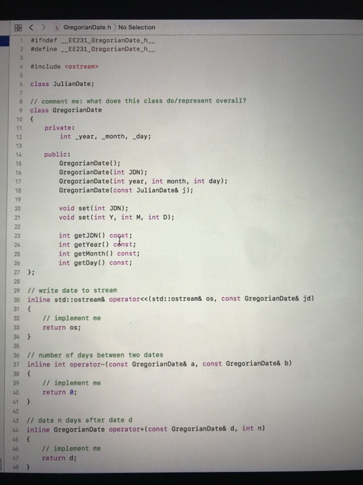 Solved Part 1 requires only to add the implementation into | Chegg.com