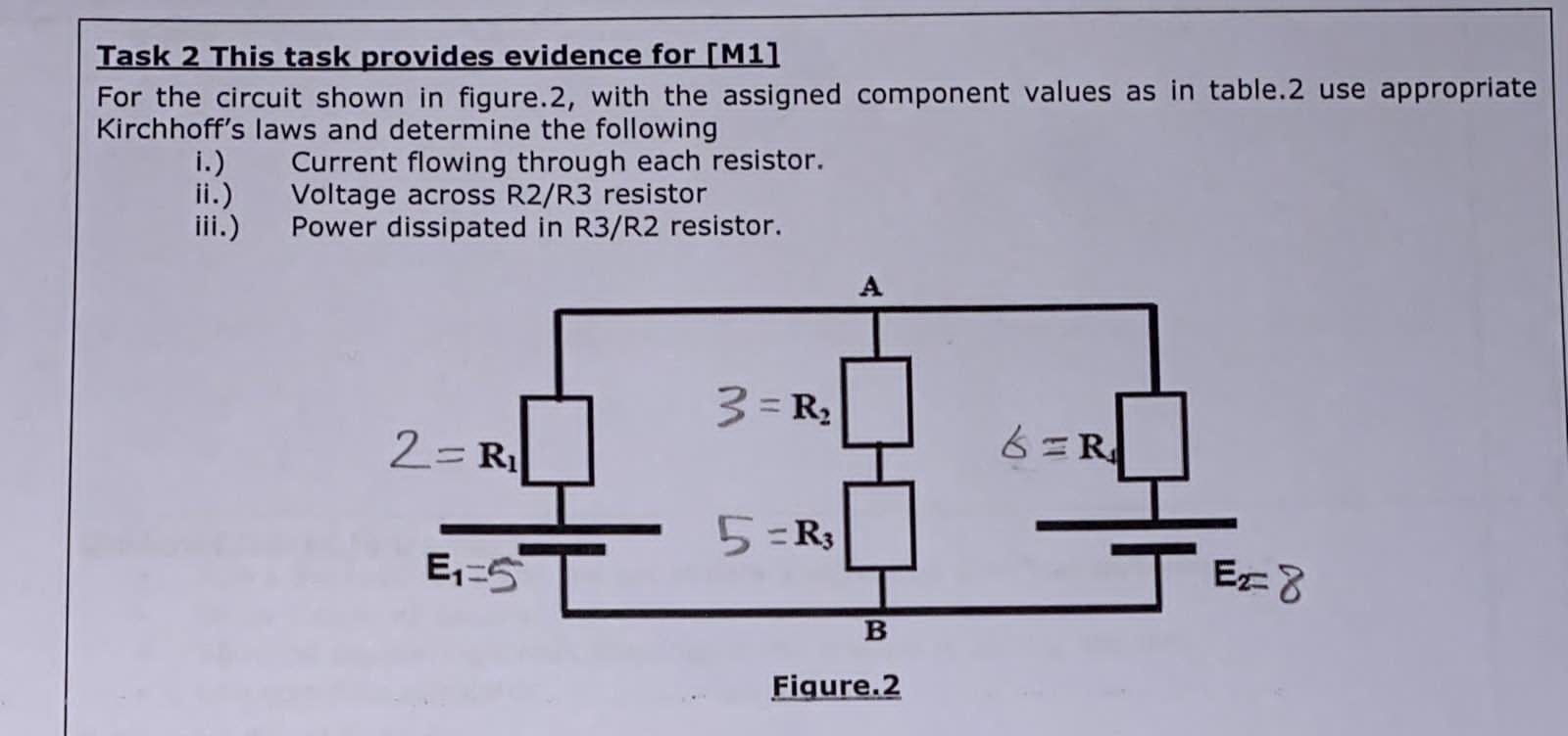 Solved Task 2 This task provides evidence for [M1] For the | Chegg.com