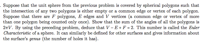 Solved Suppose that the unit sphere from the previous | Chegg.com