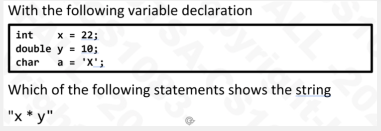 Solved With the following variable declaration int x=22; | Chegg.com