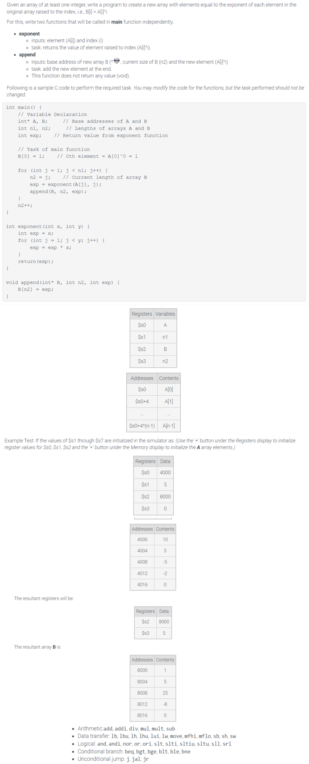 Solved Please solve the following question with the | Chegg.com