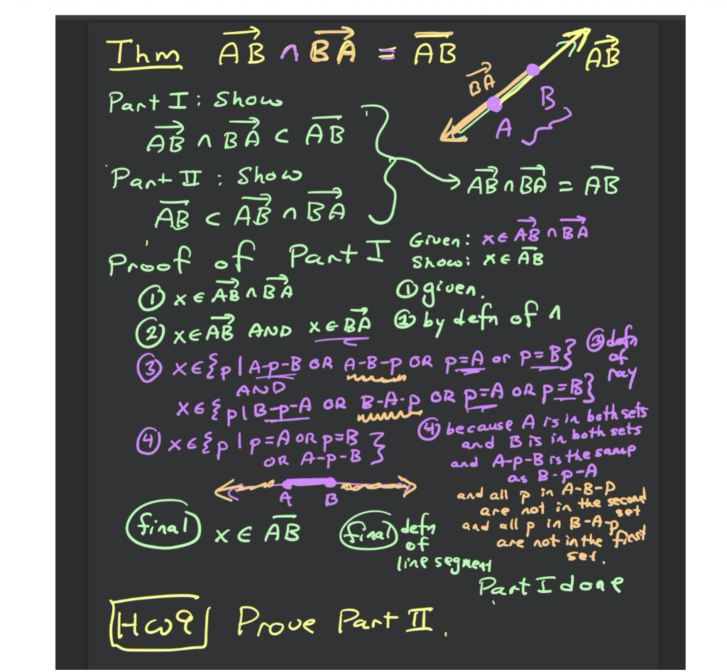 Solved o ดิ์ BA Thm AB1 = AB Part I: Show ABnBic AB А Part | Chegg.com