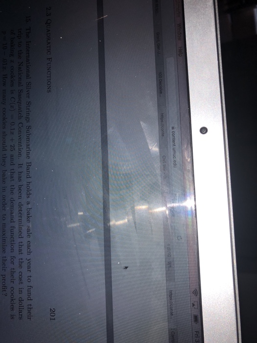 Solved 201 Silver Strings Submarine Band holds a bake sale | Chegg.com