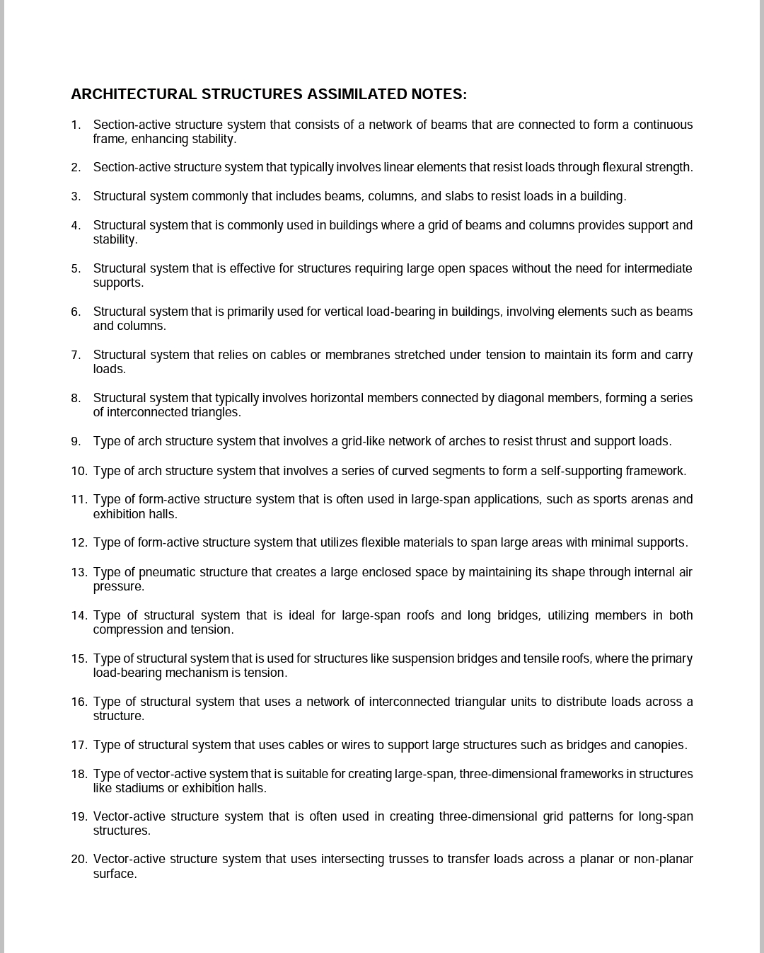 Solved ARCHITECTURAL STRUCTURES ASSIMILATED | Chegg.com