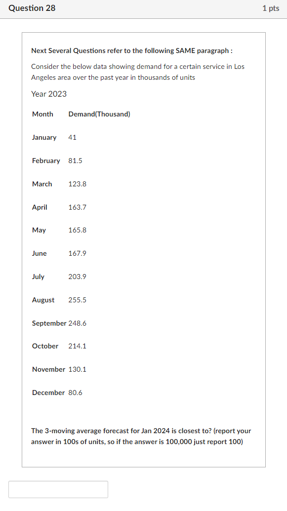 Solved For general exponential smoothing forecasts, if the | Chegg.com