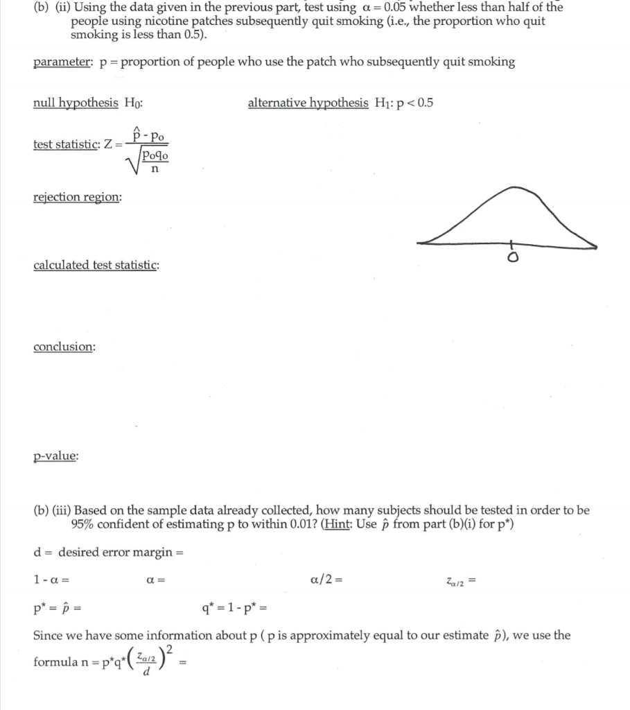 Solved Large Sample Inference About A Population Proportion