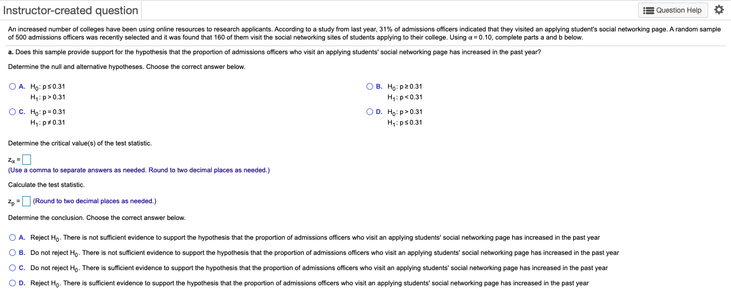 Solved Instructor-created question Question Help An | Chegg.com
