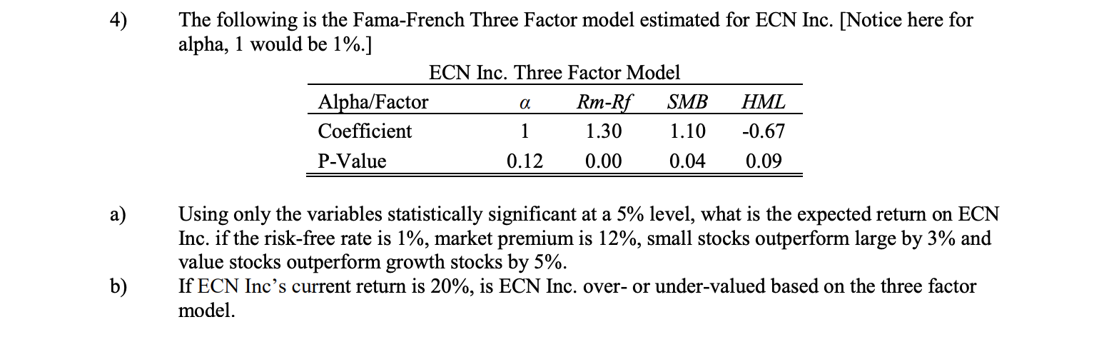 Solved 3) True/False Explain. For each of the following | Chegg.com