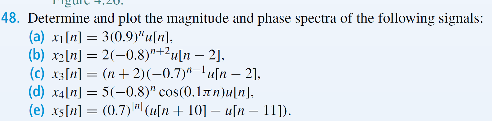 Solved 48. Determine and plot the magnitude and phase | Chegg.com