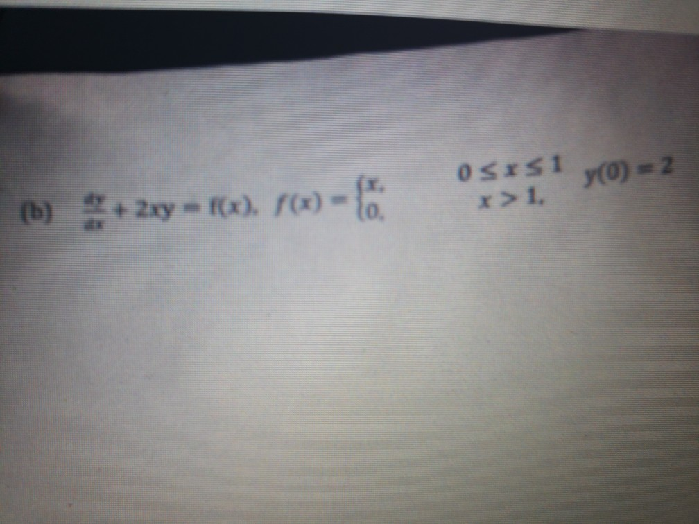 Solved differential equation | Chegg.com