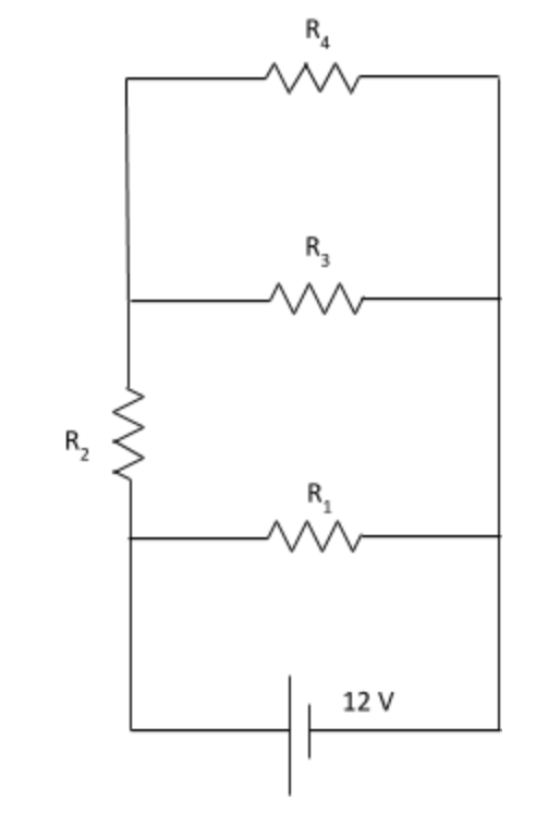 Solved In the circuit to the right R1 = R2 = R3 = R4 = | Chegg.com