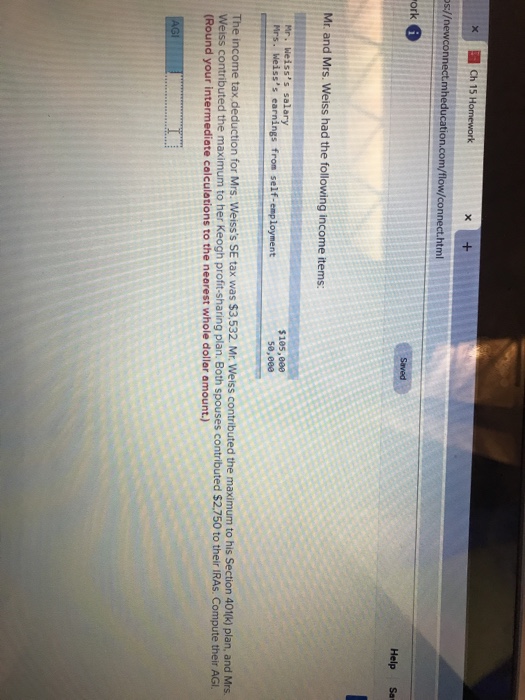 flow/connect.html Help Sa Mr. and Mrs. Weiss had the | Chegg.com