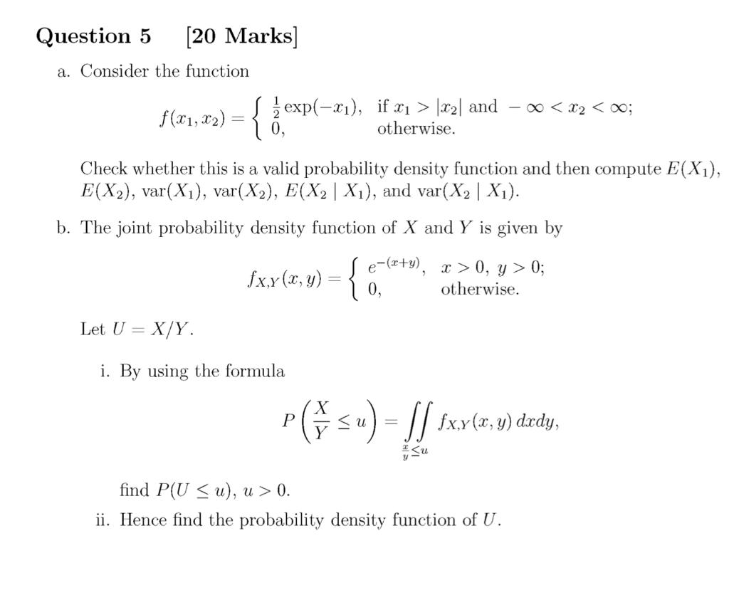 Solved Question 5 [20 Marks] a. Consider the function s | Chegg.com