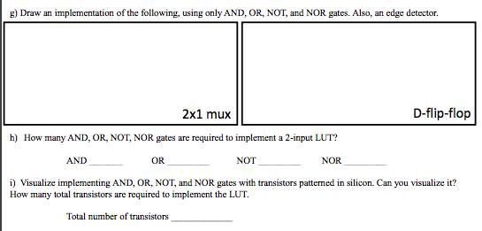 Solved Two input LUT 2. Physical Implementation d) In a | Chegg.com