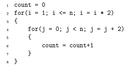 Solved For each of the following algorithms, analyze the | Chegg.com