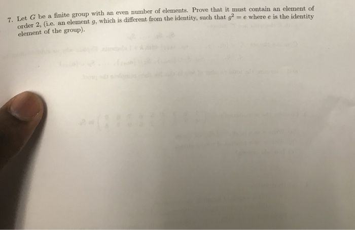Solved Let G be a finite group with an even number of | Chegg.com